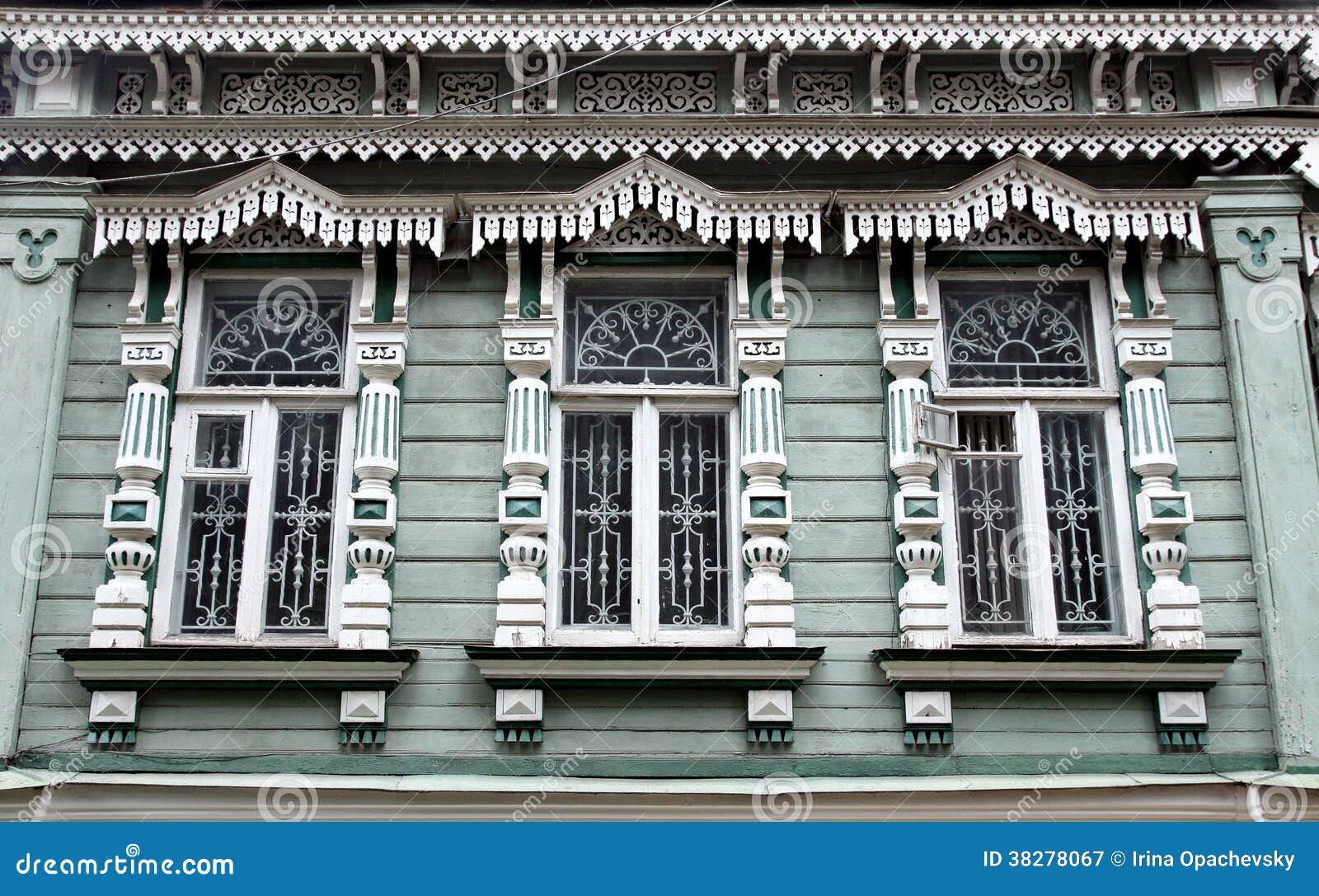 Three Windows with Architraves Stock Image - Image of culture, carving ...