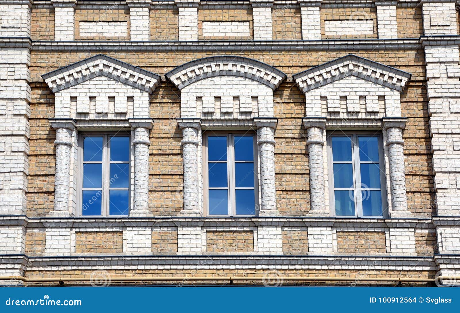 Three windows stock photo. Image of historic, three - 100912564