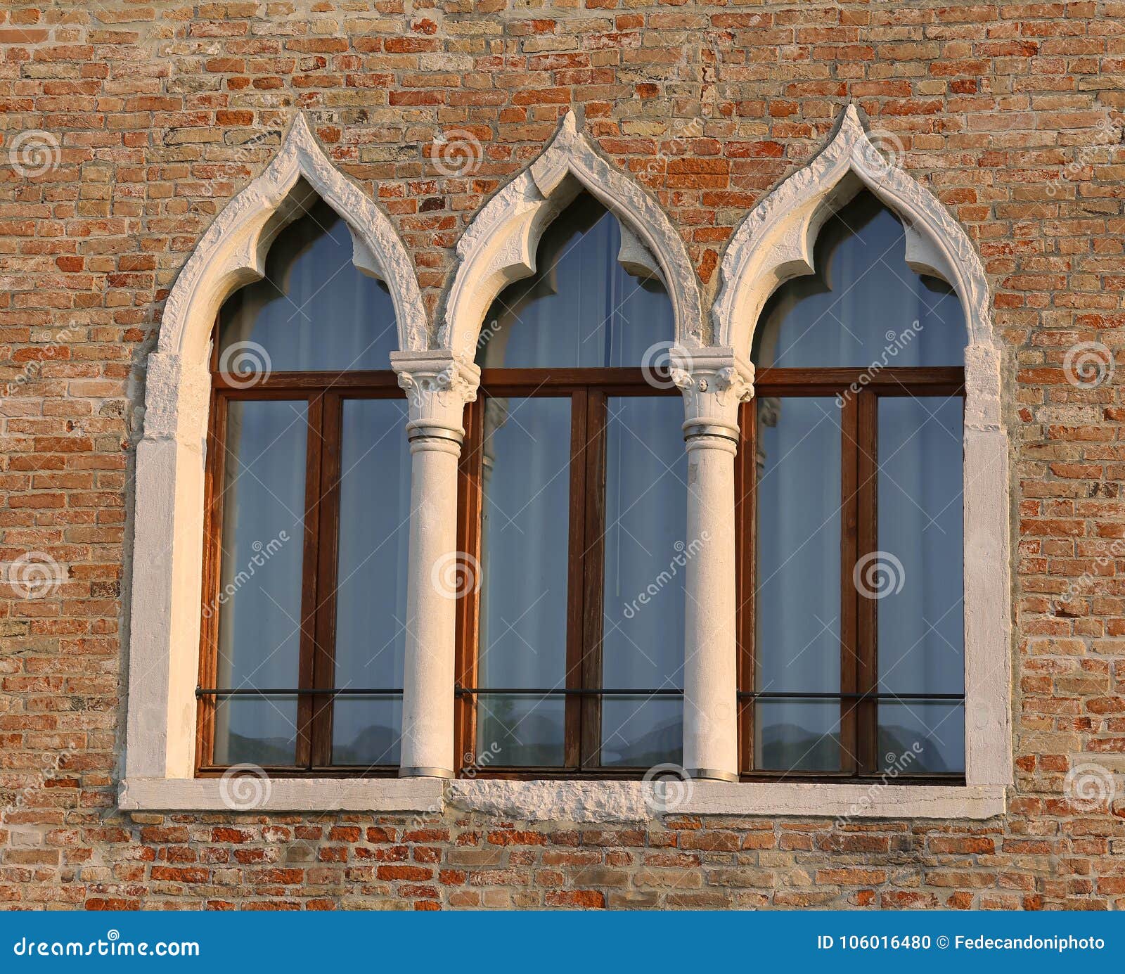 Three Windows of the Old Palace Stock Photo - Image of landmark ...