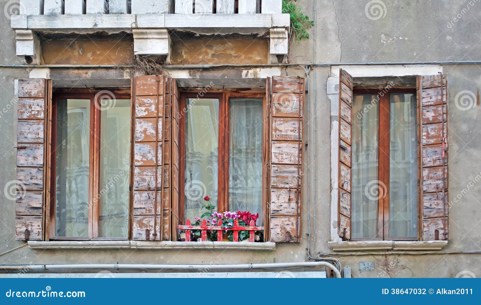 Three windows stock photo. Image of front, shutter, frame - 38647032