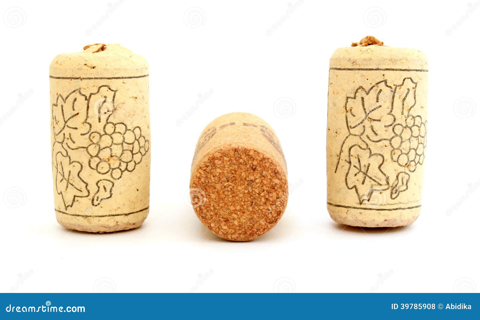 Three wine corks stock photo. Image of perpendicular - 39785908