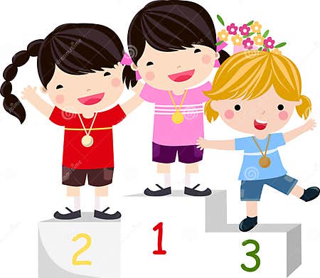 Three Winner stock vector. Illustration of game, challenge - 13395002