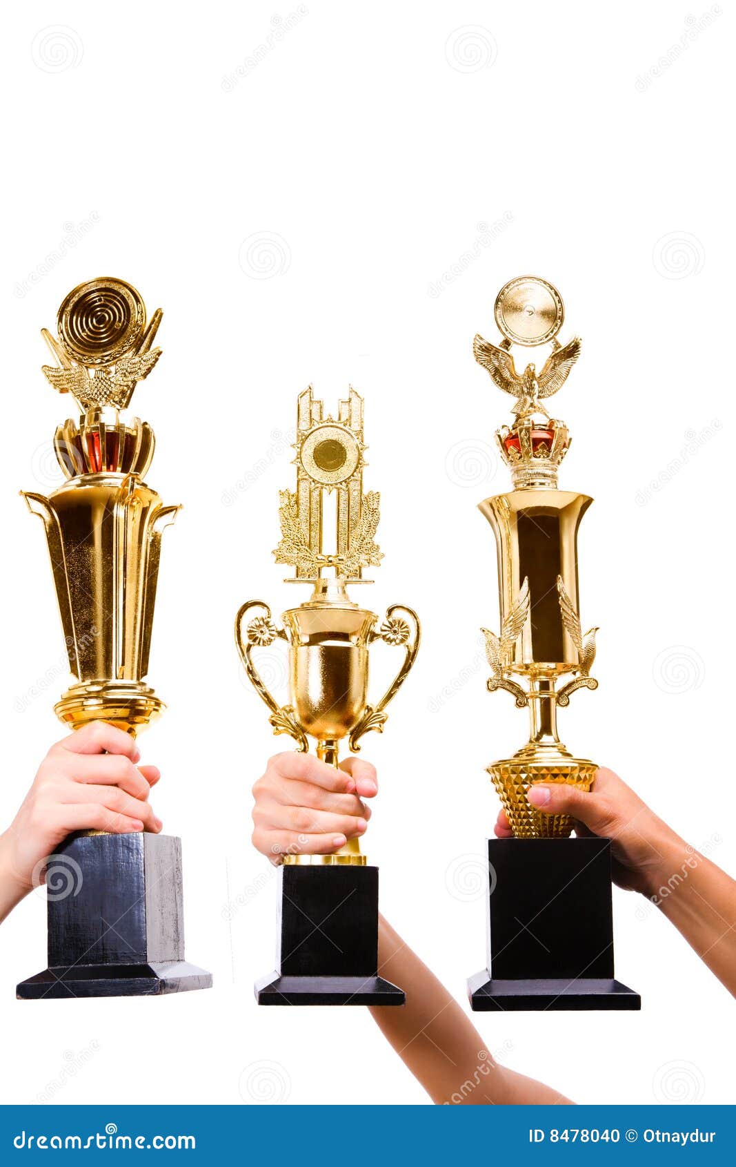 Three winners stock photo. Image of awarding, three, group - 8478040