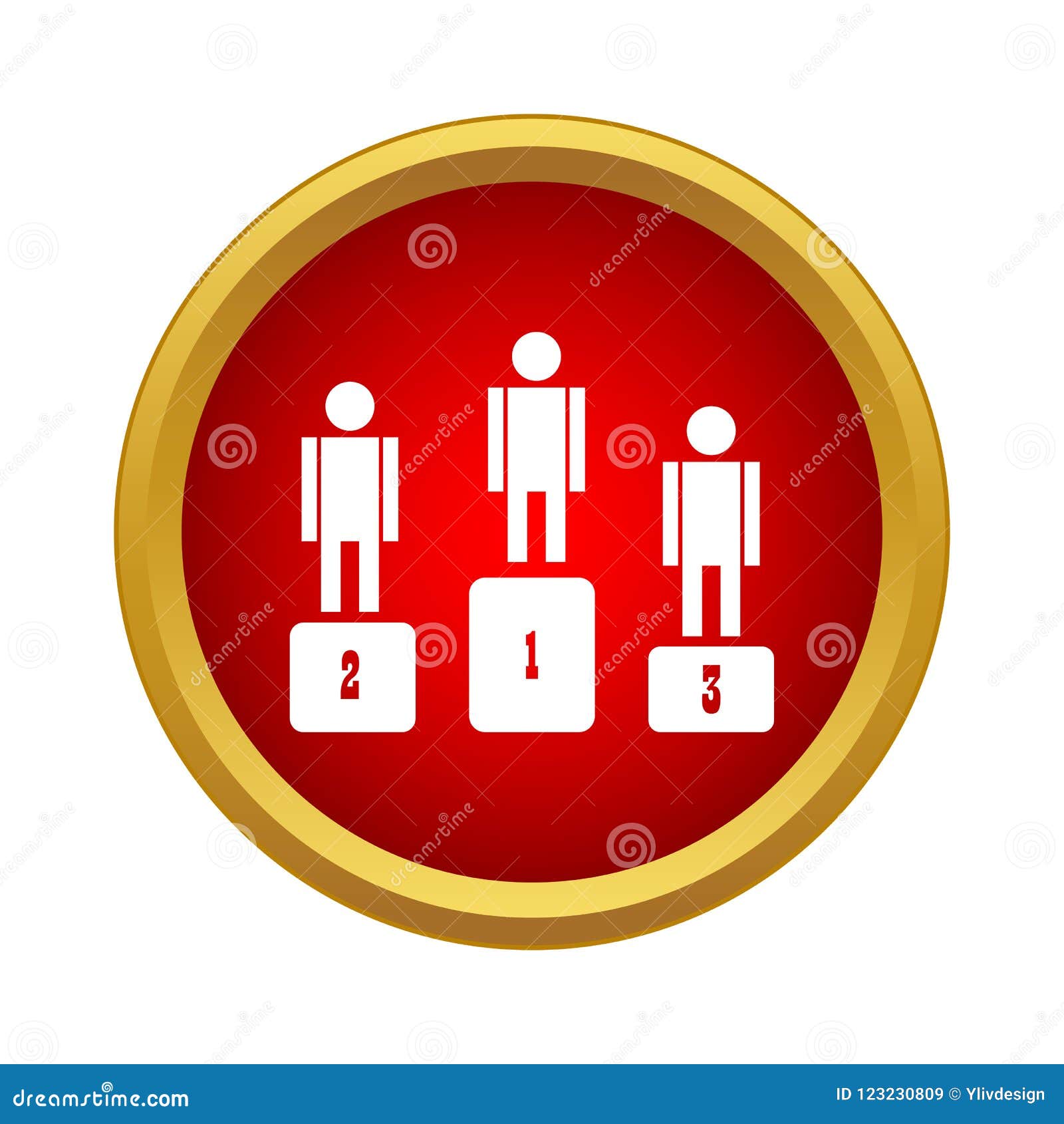 Three Winners are in the Podium Icon Stock Illustration - Illustration ...