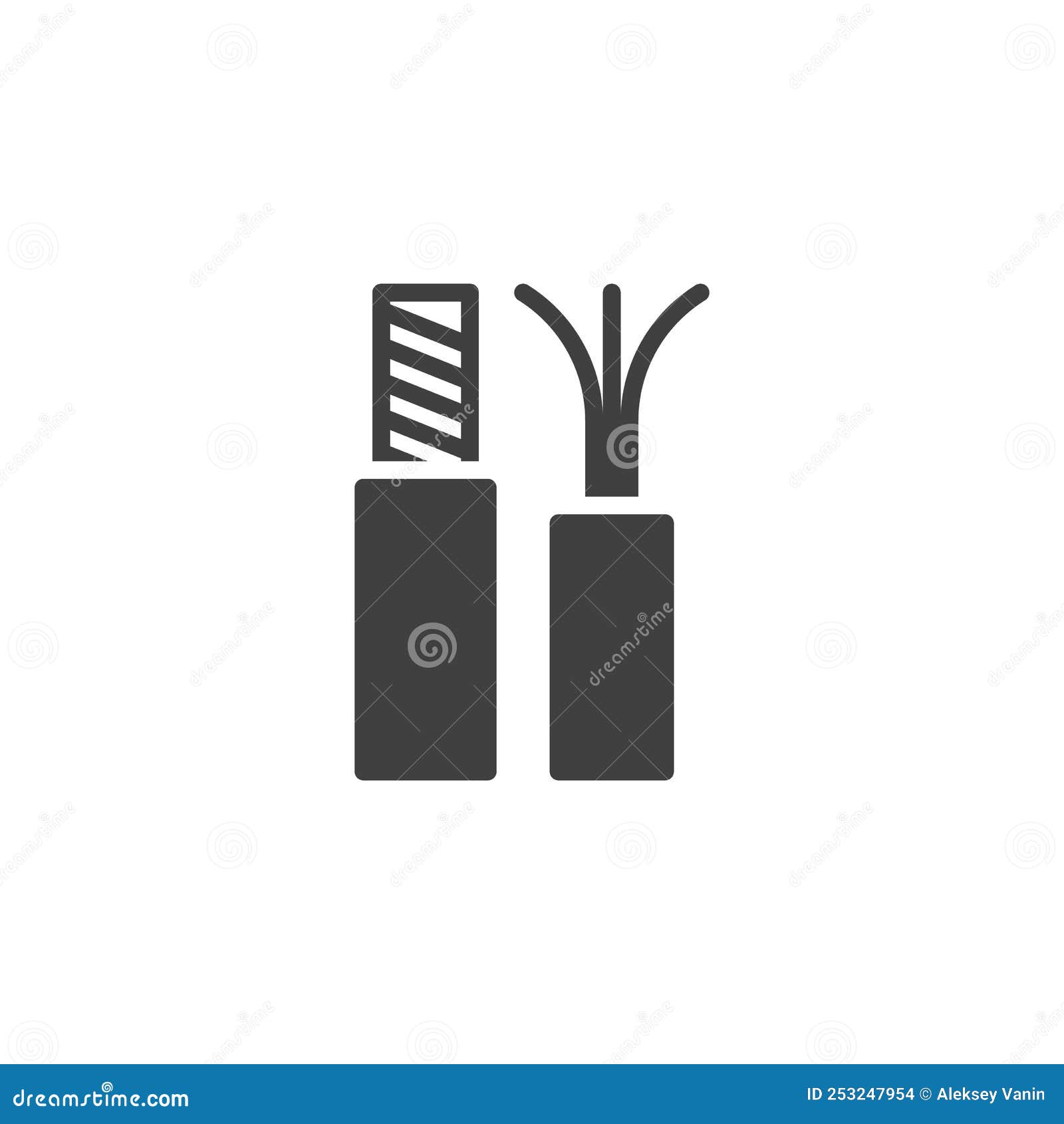 Three-wire Electrical Cable Vector Icon Stock Illustration ...