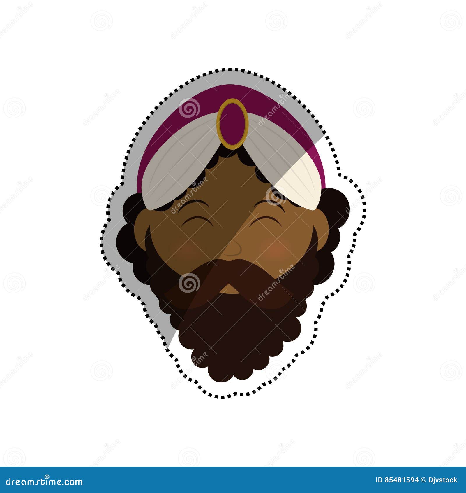 Three wise man cartoon stock illustration. Illustration of head - 85481594