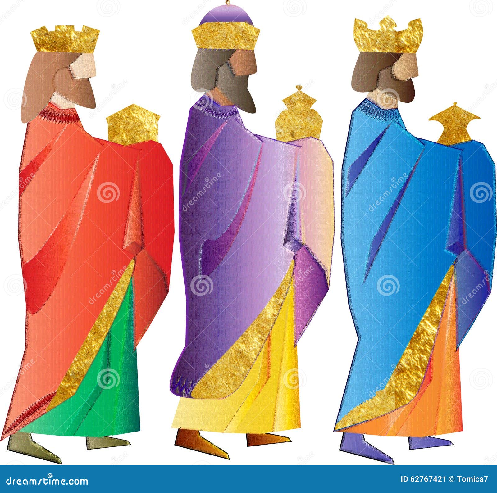 Three Wise Men or Three Kings. Nativity Illustration. Stock ... Three Wise Men or Three Kings. Nativity Illustration. Stock ...