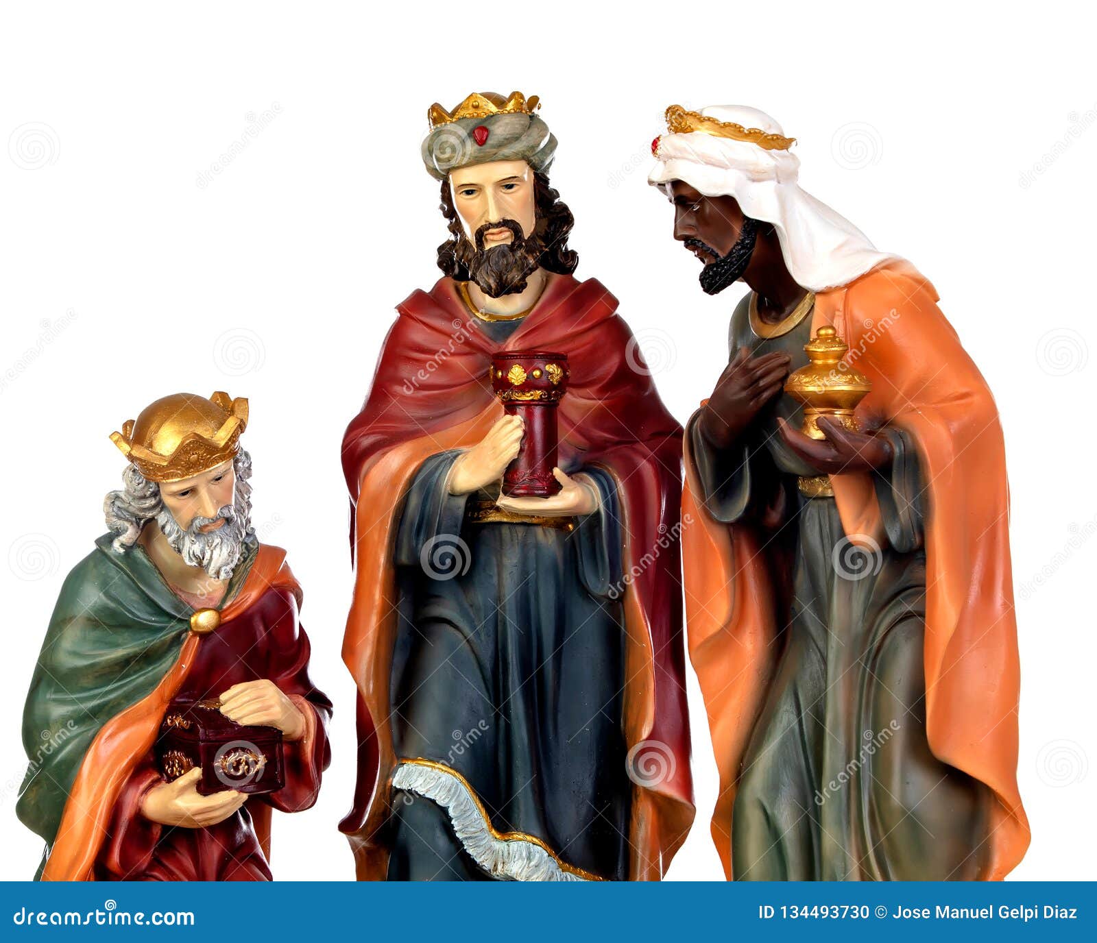 The three wise men stock photo. Image of figure, holidays - 134493730