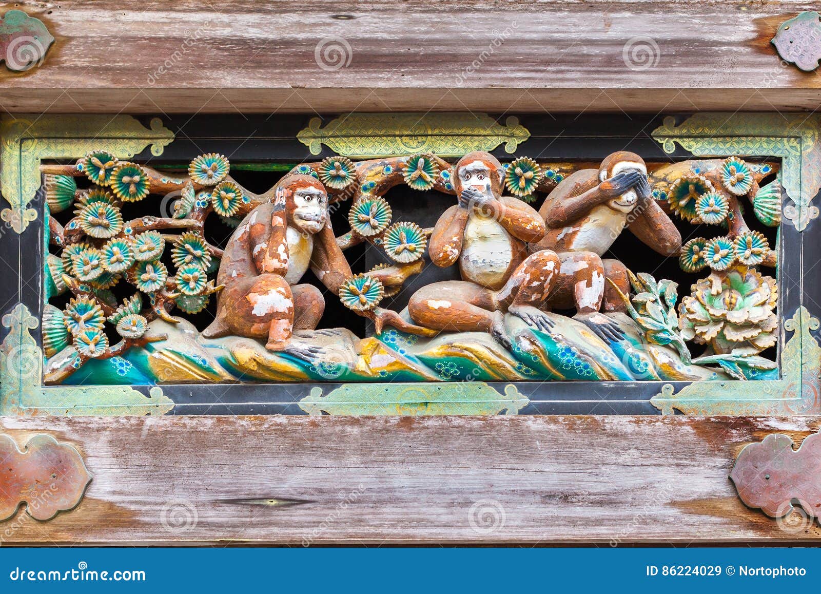 The Three Wise Monkeys, Nikko, Japan. Hear No Evil, Speak No Evil, See ...