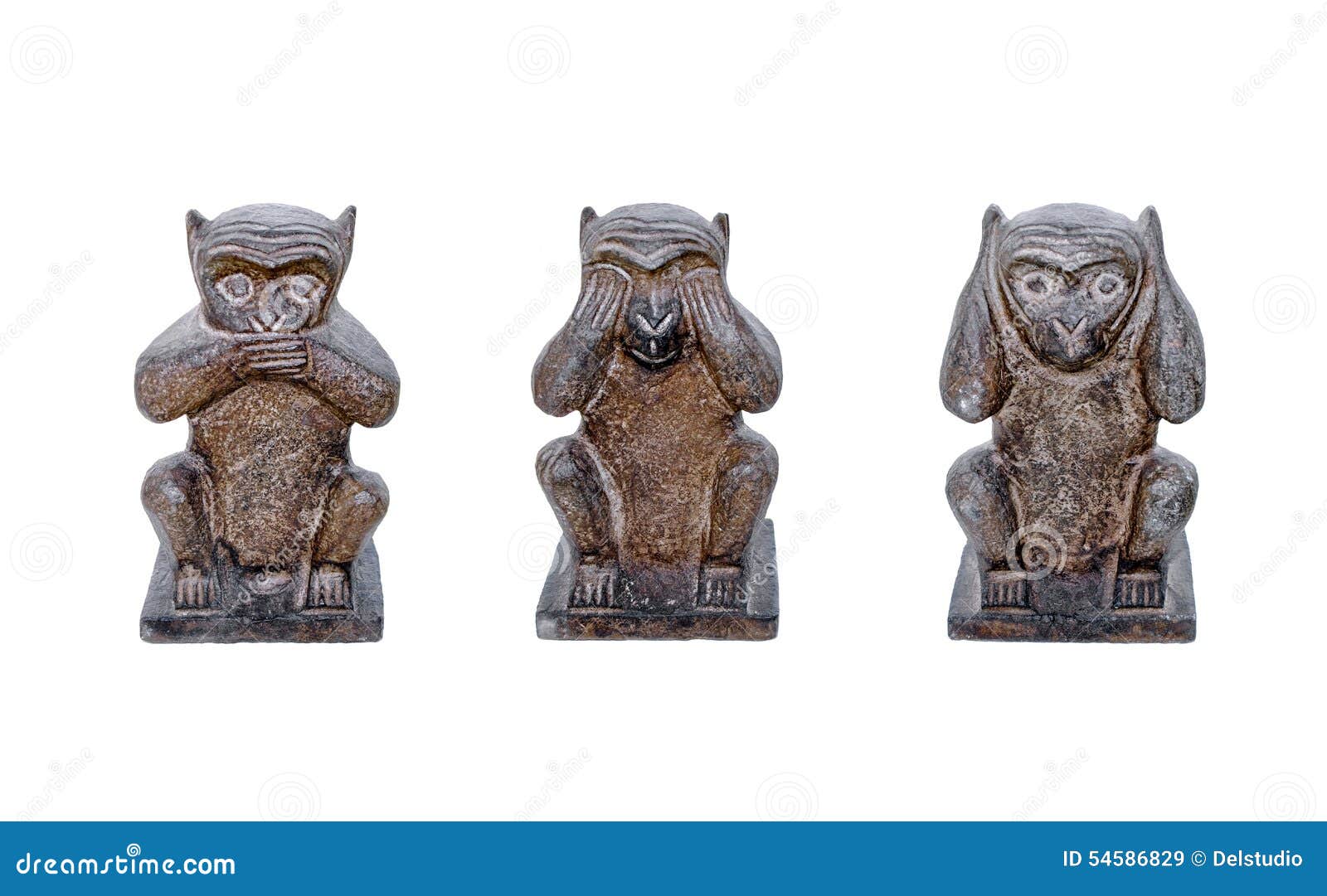 Three Wise Monkeys See No Evil, Hear No Evil, Speak No Evil Stock Image ...