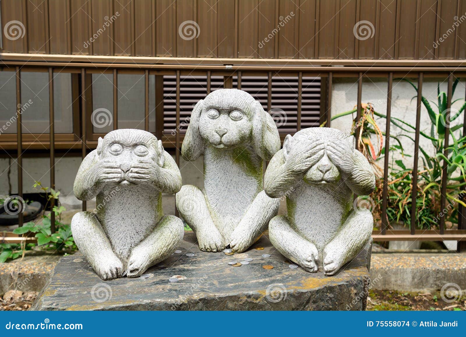 Three Wise Monkeys, Tokyo, Japan Editorial Stock Image - Image of ...