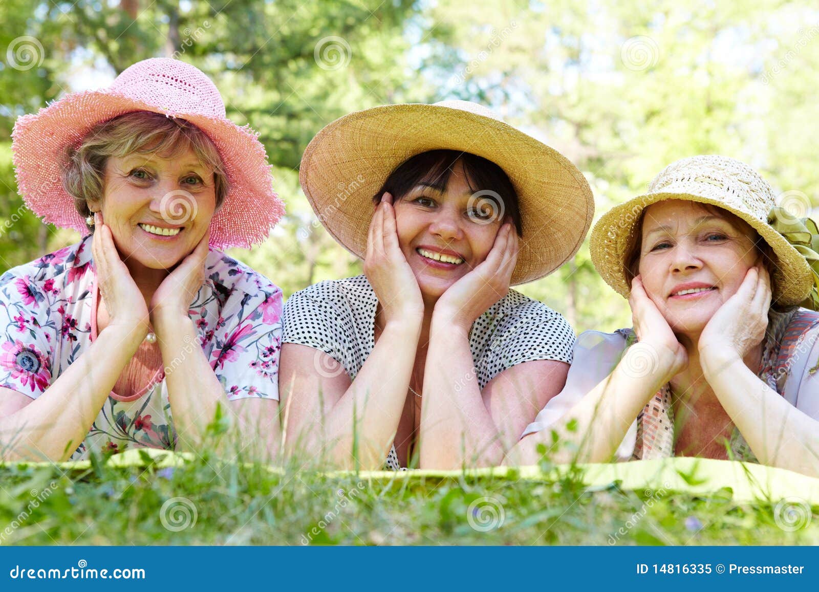 Three women stock image. Image of joyful, aged, feminine - 14816335