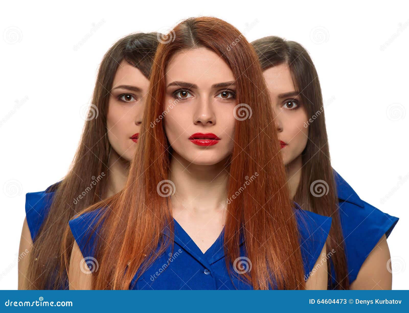 Three Women Faces Triplets Sisters Stock Image Image Of Cute Caucasian 64604473
