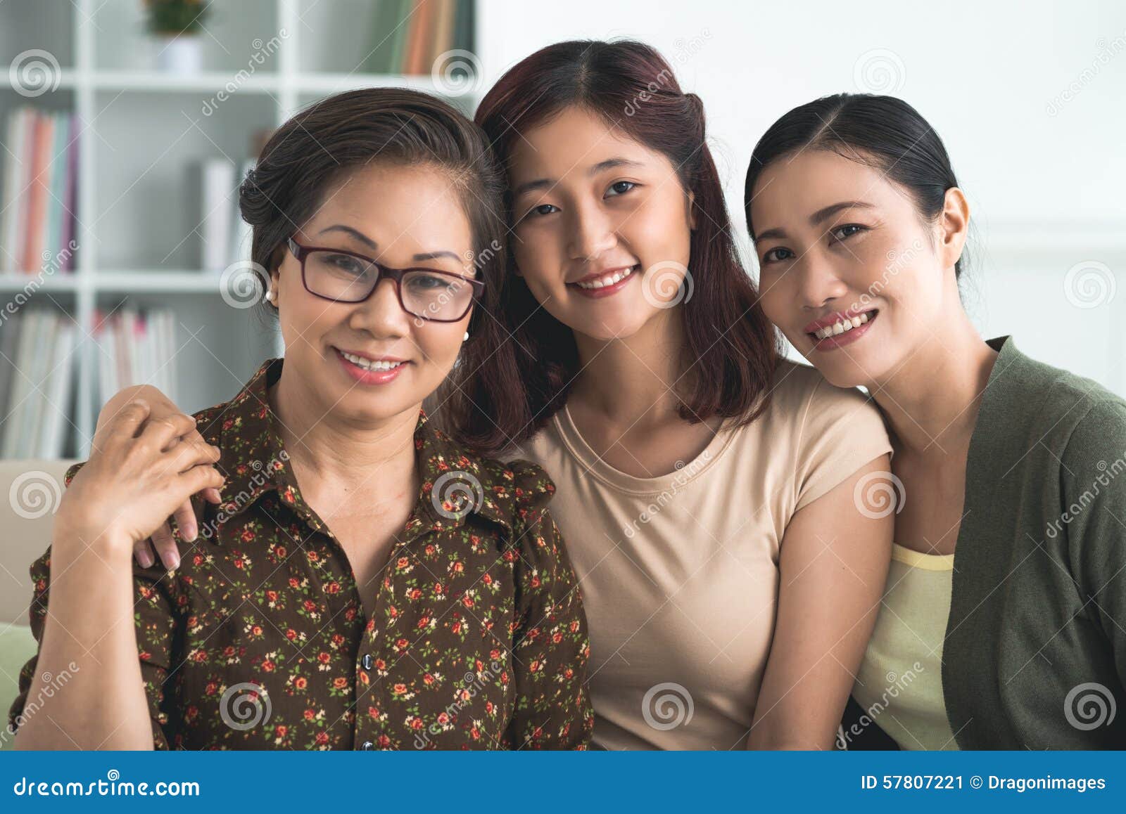 Three women generations stock image. Image of glasses - 57807221