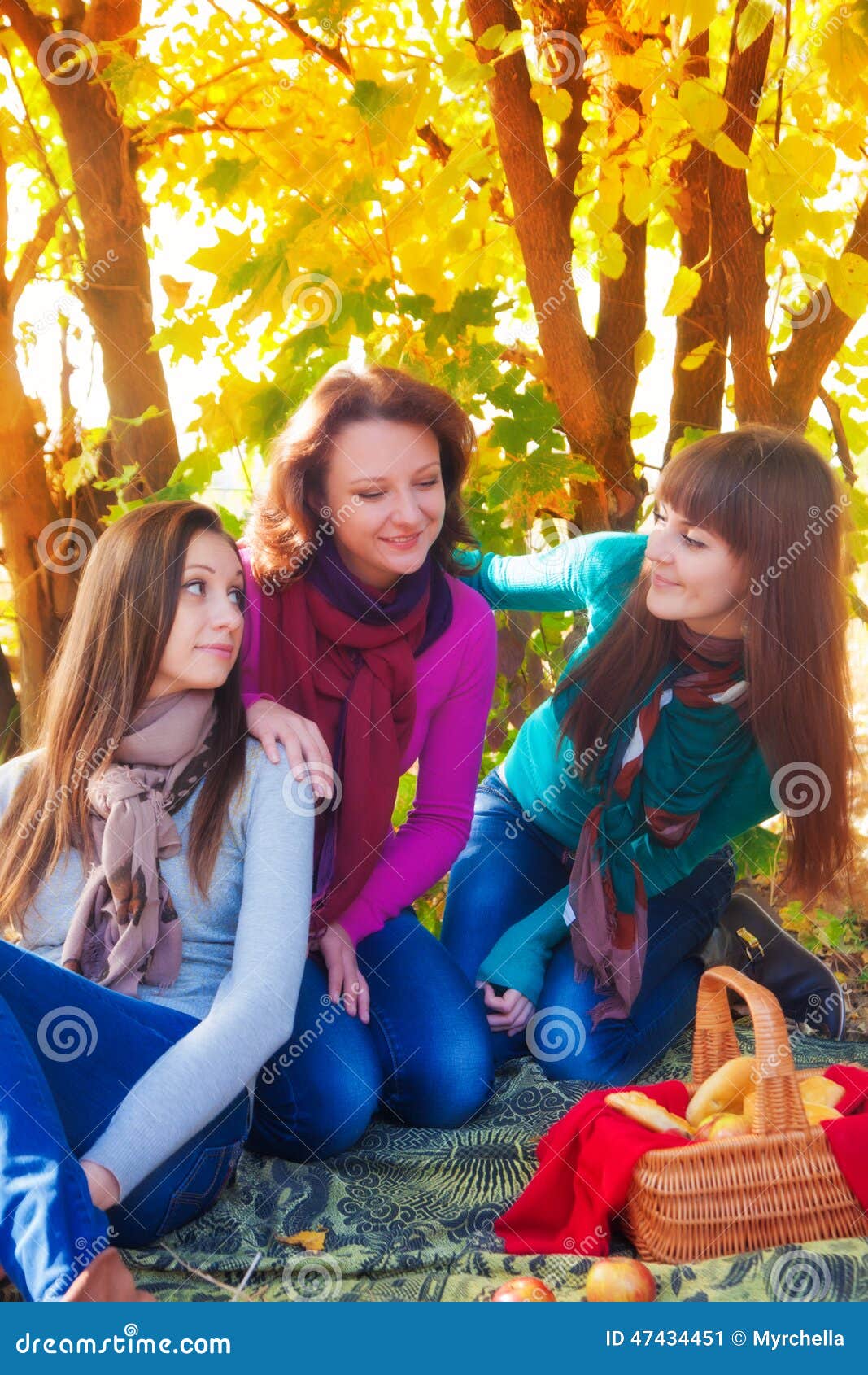 Three Women Having Fun Talking Stock Image - Image of cute, communicate ...