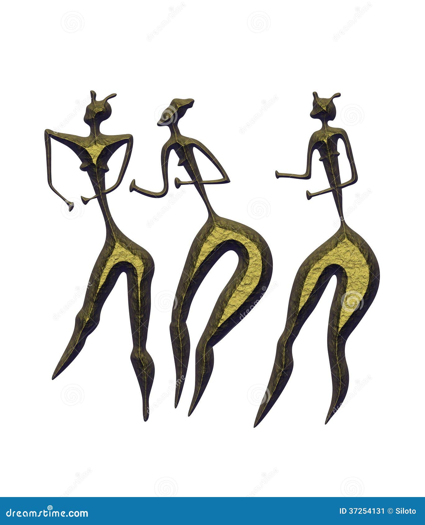 Three Women - Primitive Art Stock Image - Image of anthropology ...
