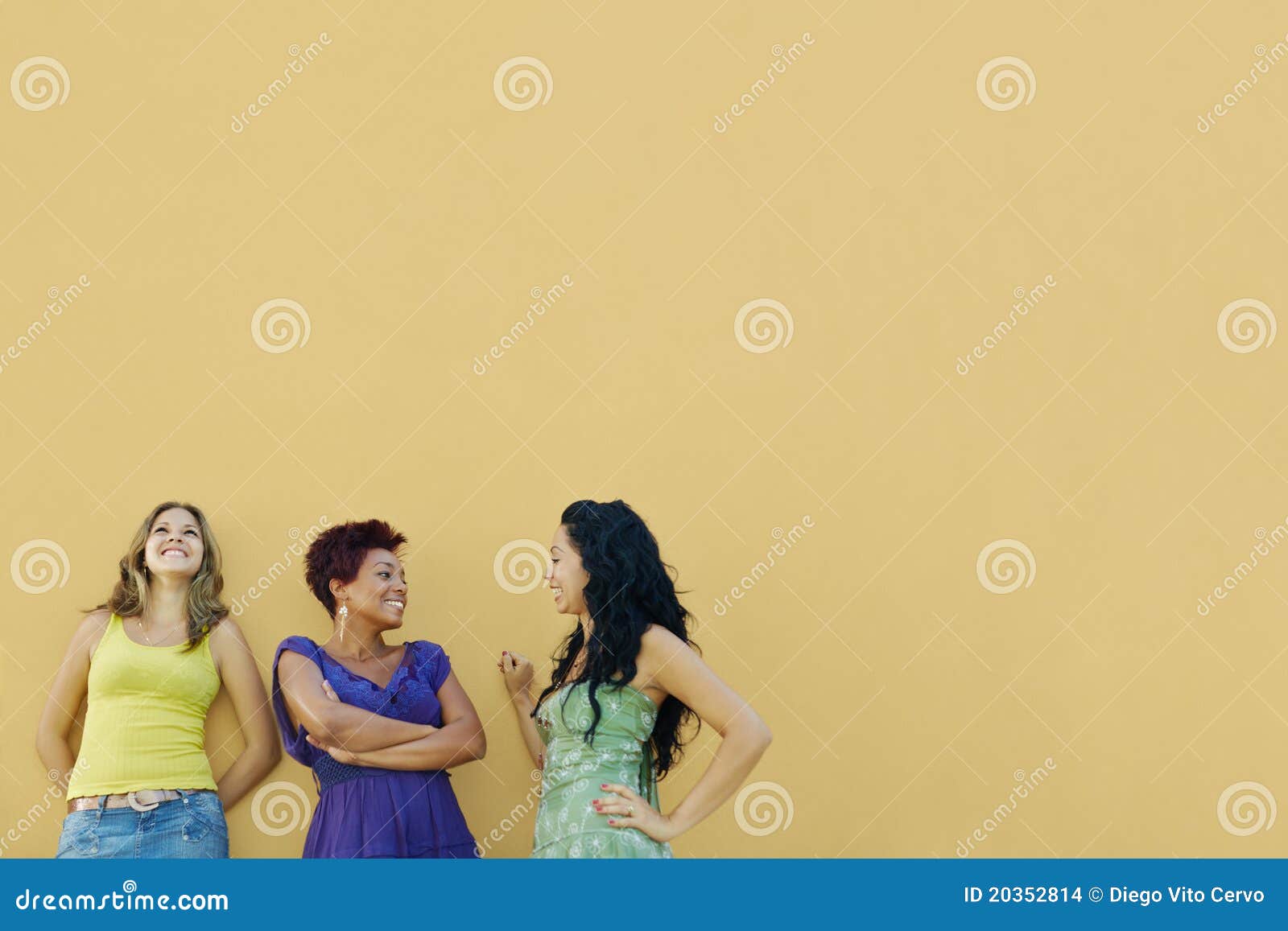 Three Women Talking and Having Fun Stock Photo - Image of conversation ...