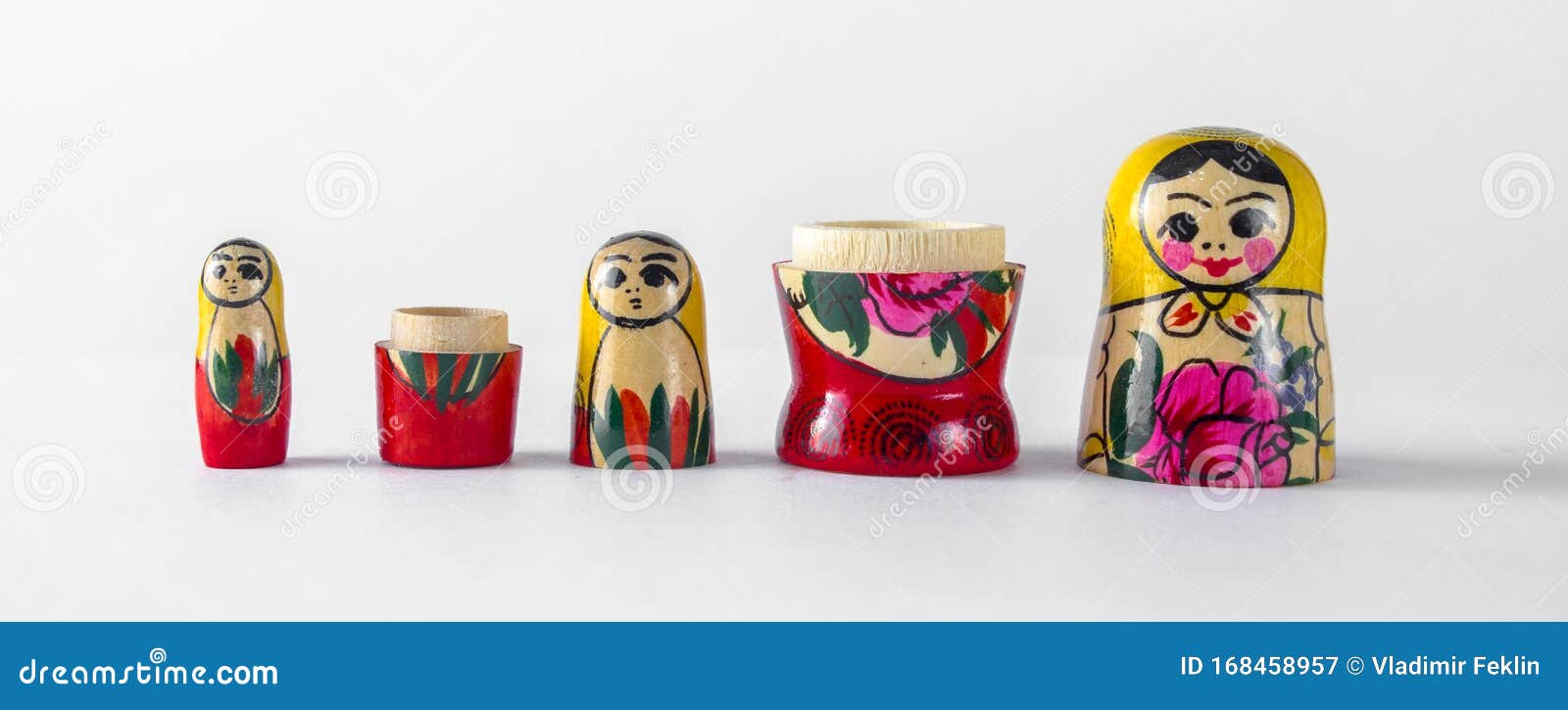Three Wooden Nesting Dolls Demonstrate the Continuity of Generations on ...
