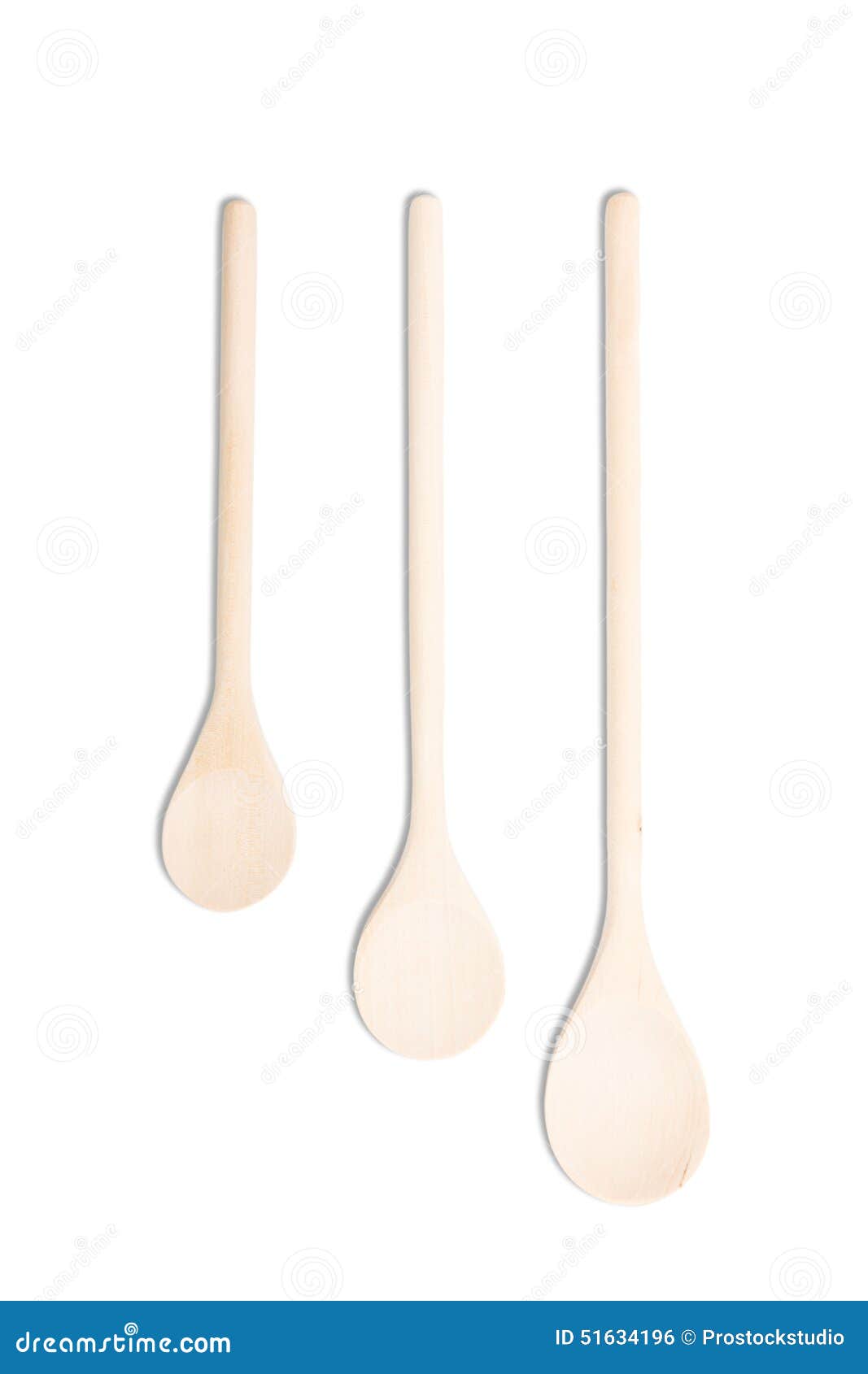 Three Wooden Spoons Isolated at White Stock Photo - Image of wooden ...