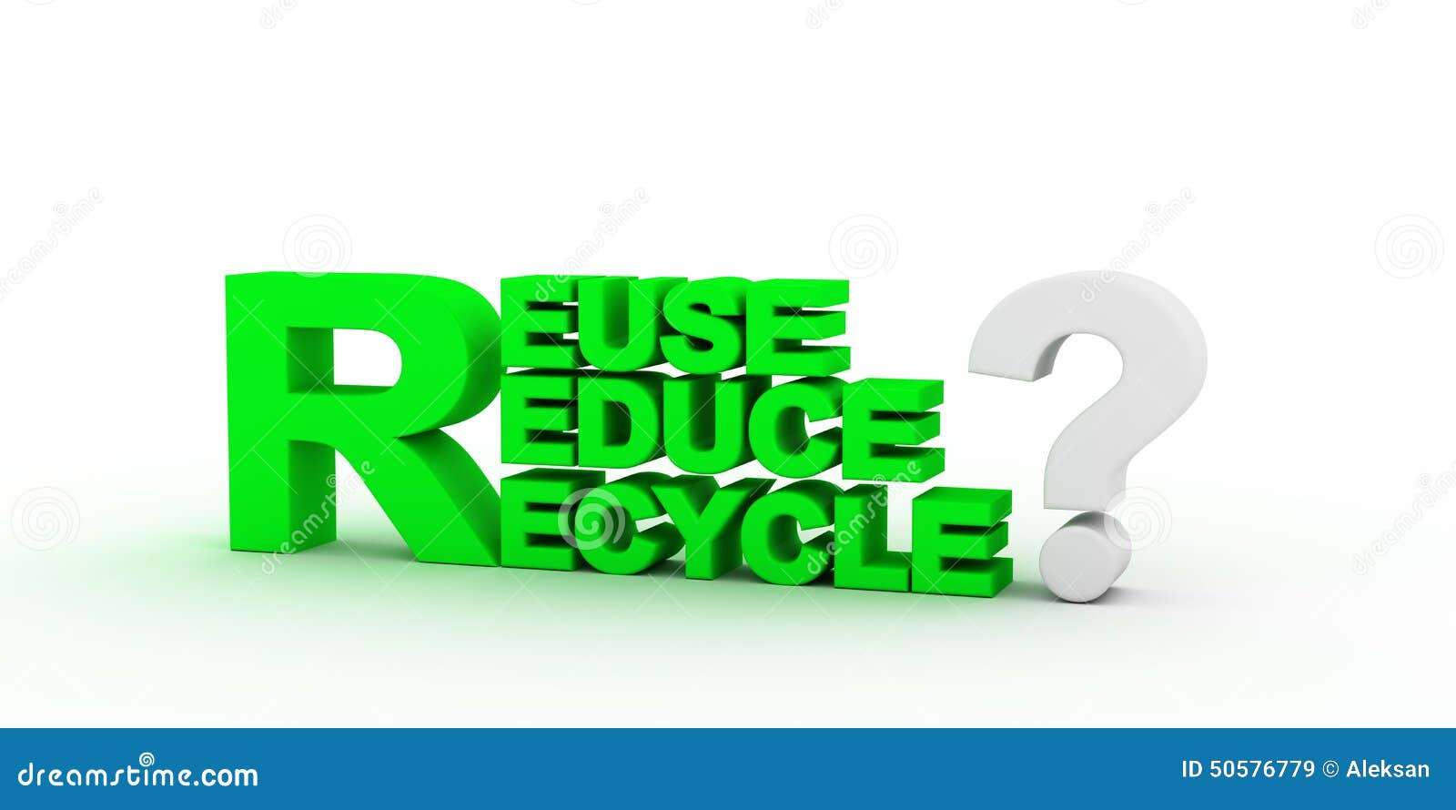 Three Words Together Recycle, Reduce , Reduce. Stock Illustration ...