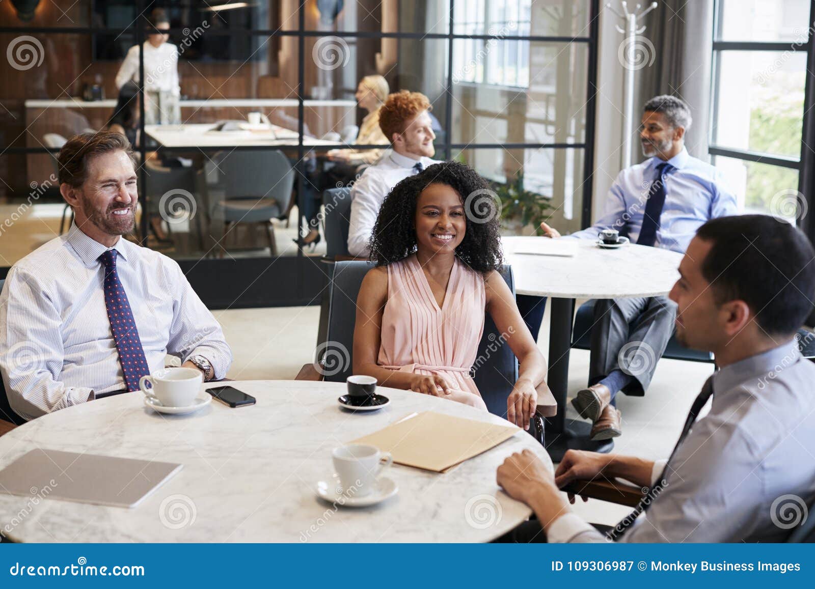 Work Colleagues Comparing Figures Royalty-Free Stock Photography ...