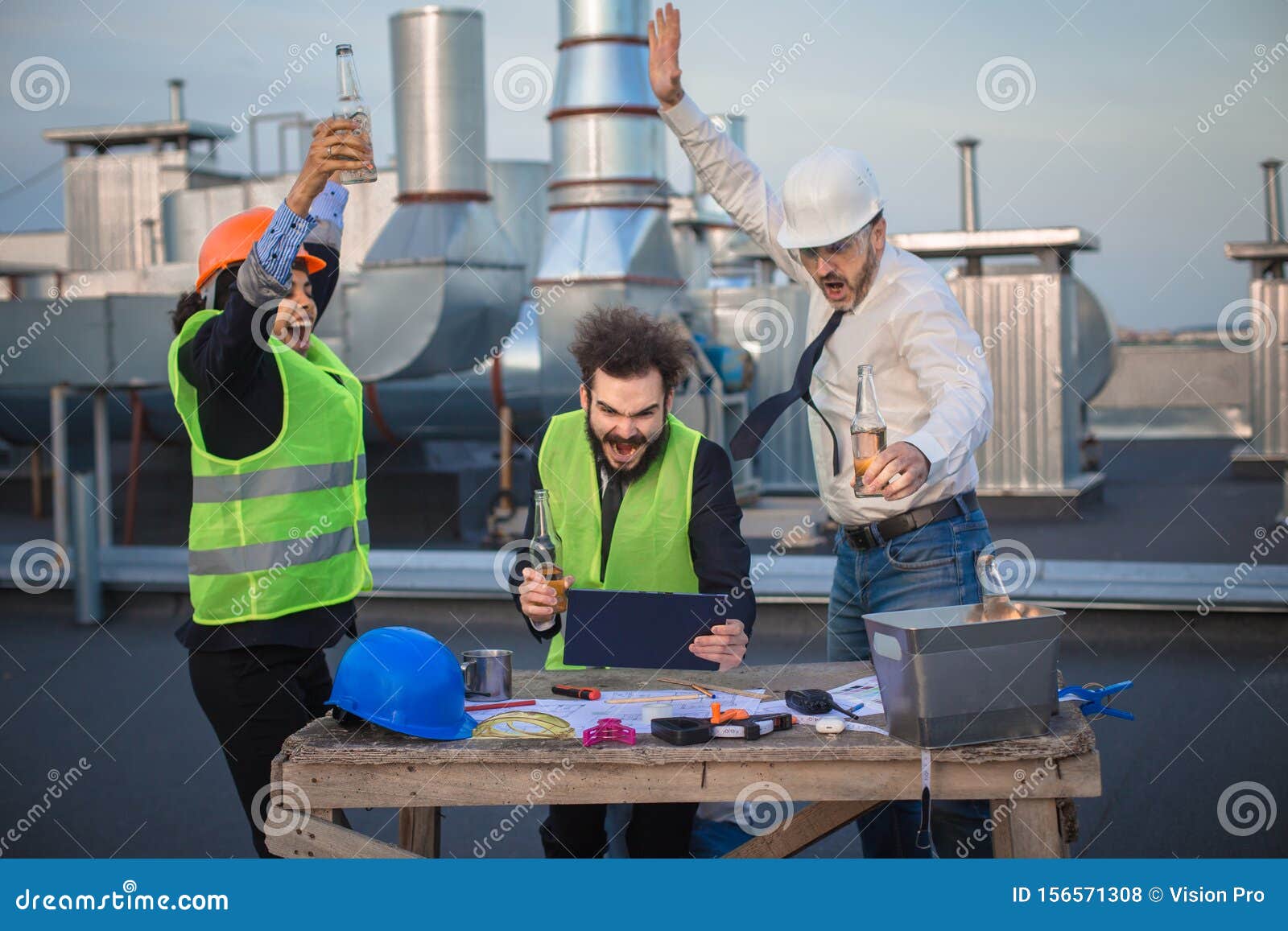Industrial Workers Watching Video Stock Photos - Free & Royalty-Free ...