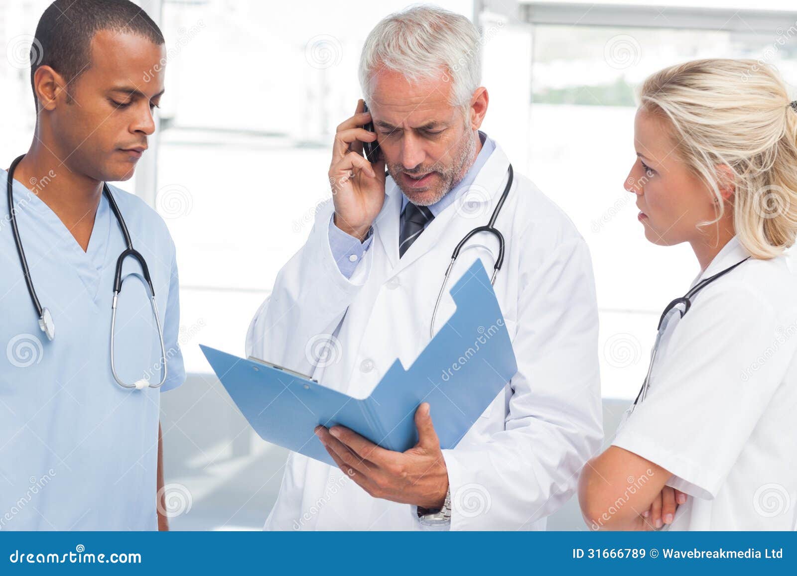 Three worried doctors stock image. Image of healthcare - 31666789