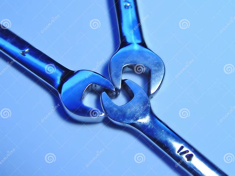Three Wrenches Together stock photo. Image of three, together - 5834
