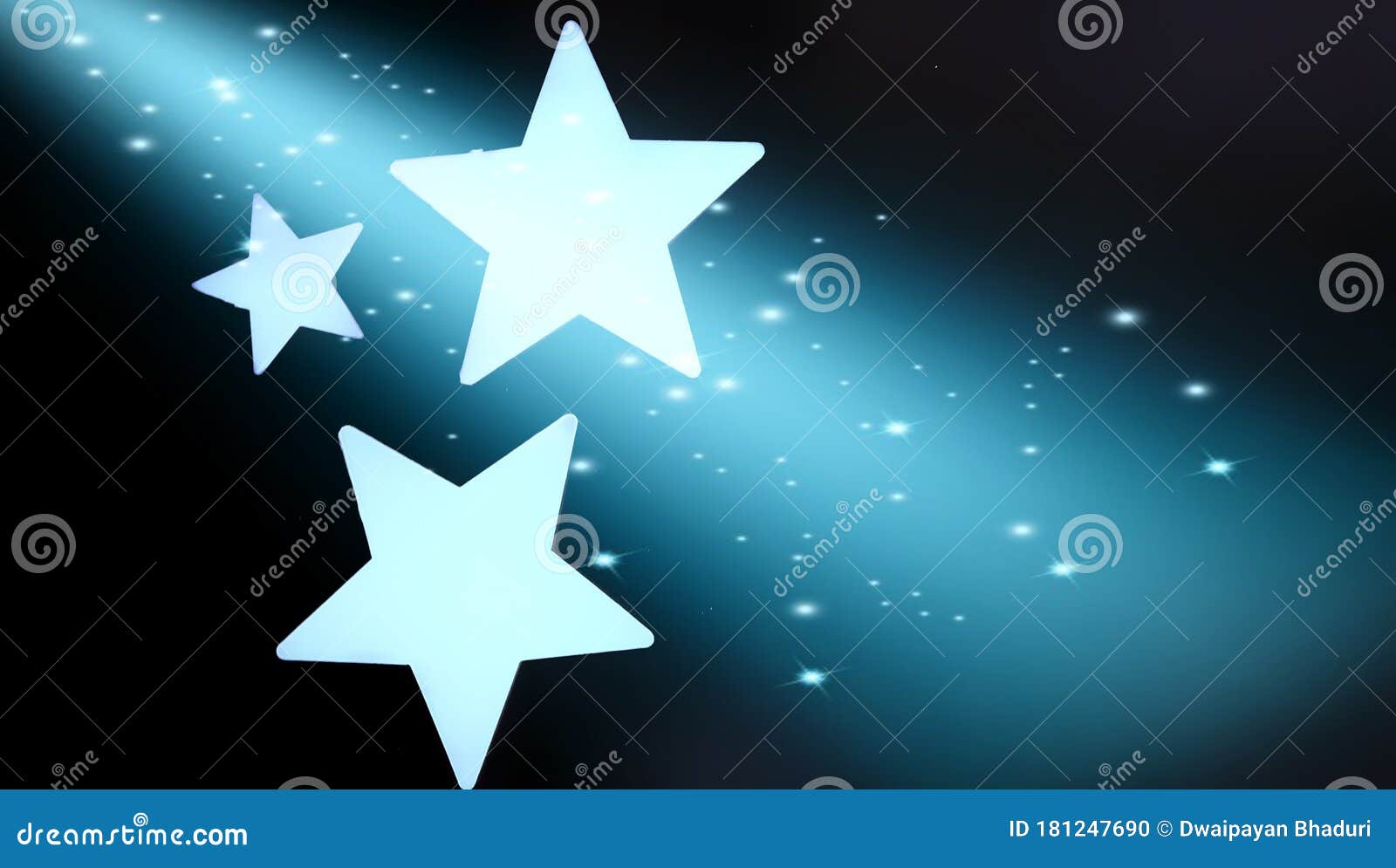 Three (3) Star Picture with Effects and Light Stock Photo - Image of ...