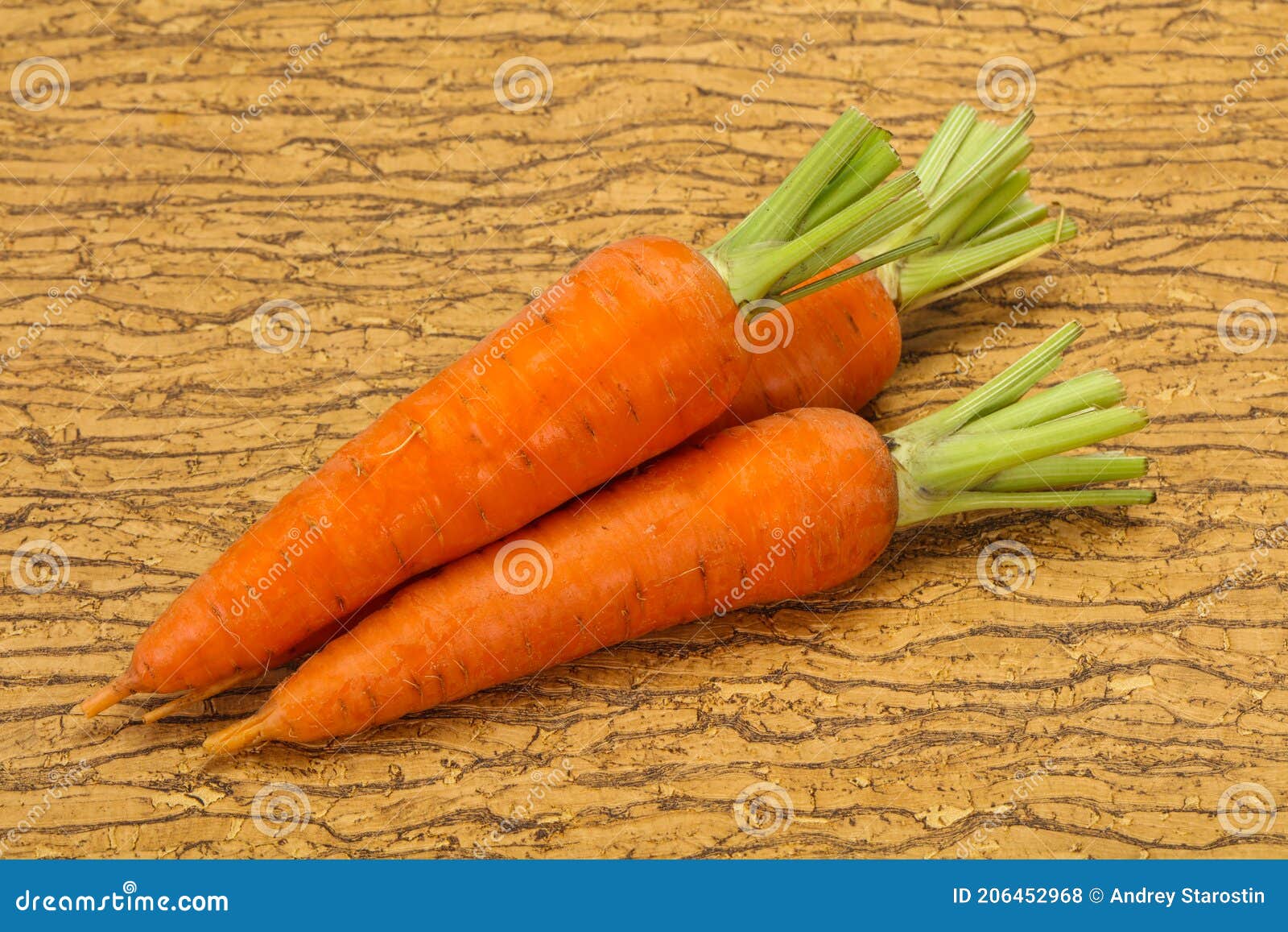 Three Young Fresh Ripe Carrot Stock Photo - Image of fresh, yellow ...