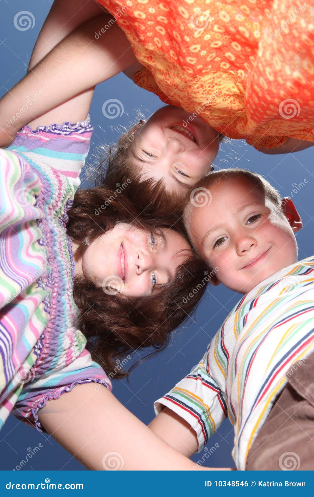 Three Young Friends Outdoors on a Sunny Day Stock Photo - Image of ...