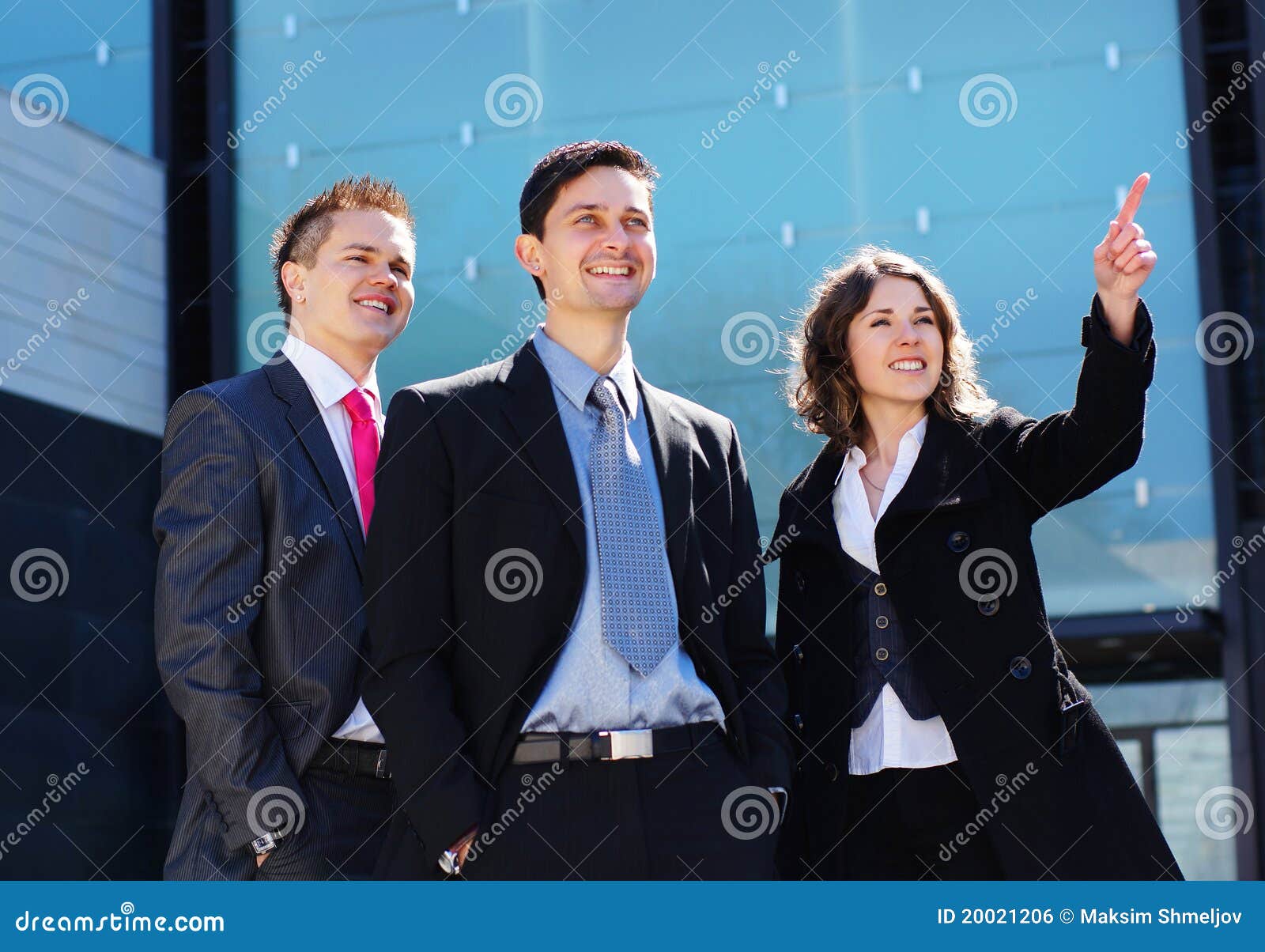 Three Young and Smart Caucasian Businessperson Stock Photo - Image of ...