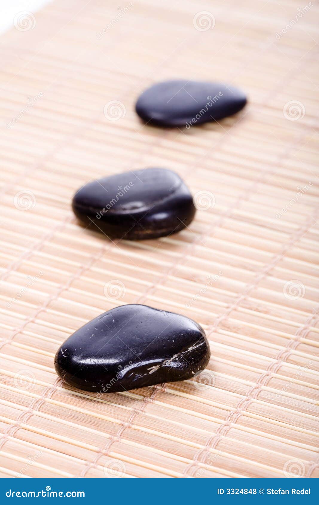 Three Zen-Stones on Bamboo II Stock Photo - Image of buddhism, shiny ...