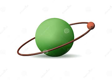 Threedimensional atom. stock vector. Illustration of neutron - 130841020