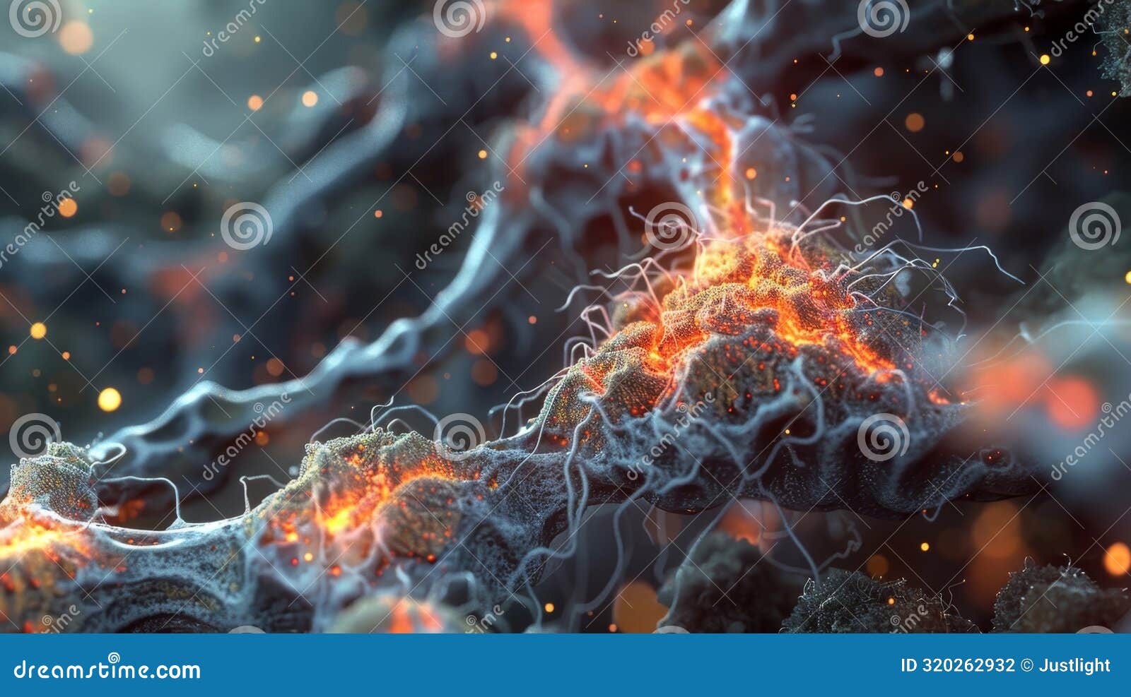Threedimensional Model of the Synaptic Cleft Emphasizing Its Threepart ...