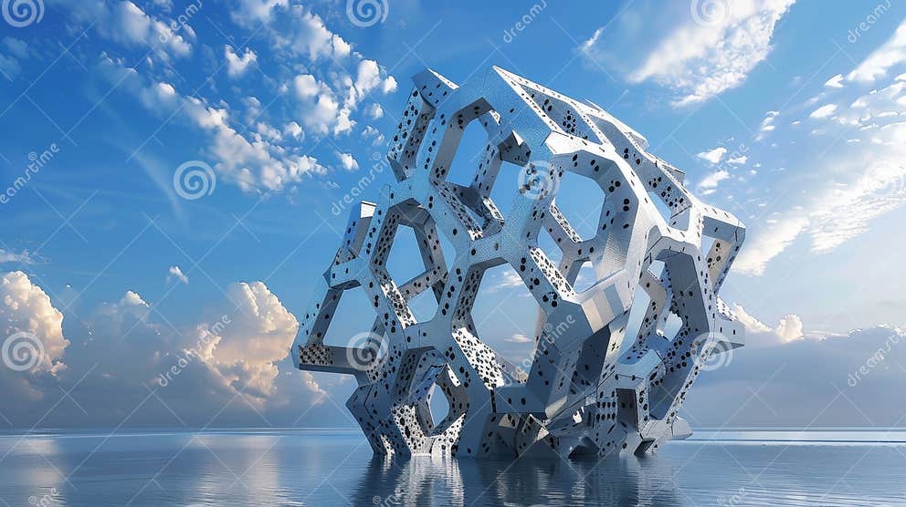 A Threedimensional Sculpture Structured Entirely Out of Interlocking ...