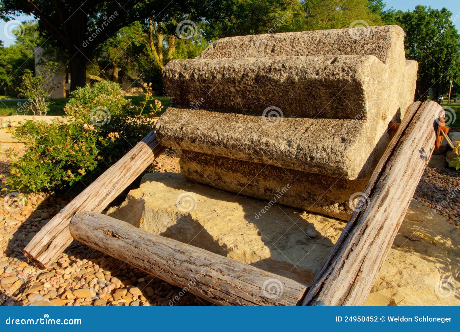 Threshing stone stock photo. Image of farm, retro, stone - 24950452