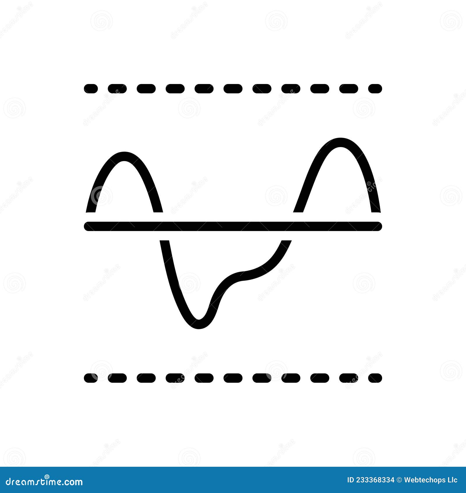 Black Line Icon for Threshold, Electric and Equipment Stock Vector ...