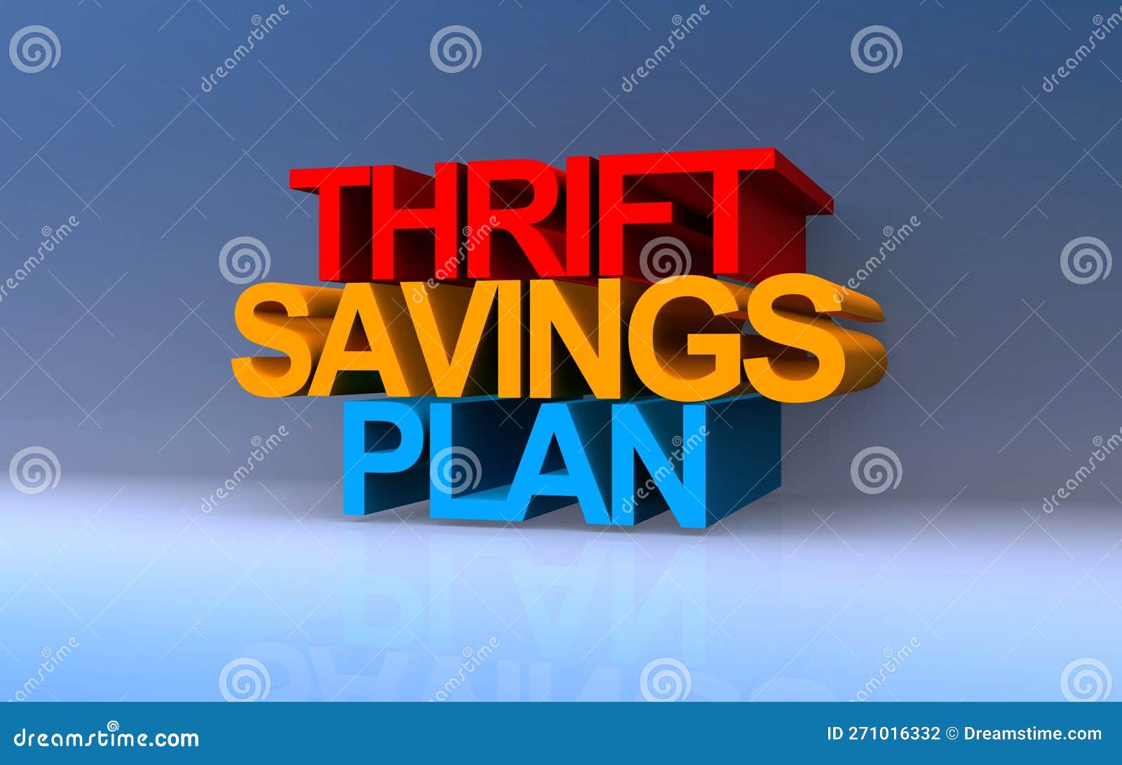 Thrift Savings Plan on Blue Stock Illustration - Illustration of budget ...
