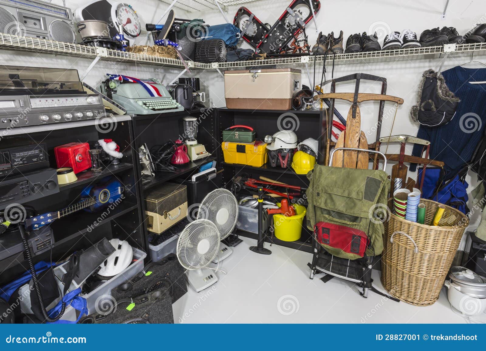 Thrift Store Garage Sale Merchandise Stock Image - Image of radio ...