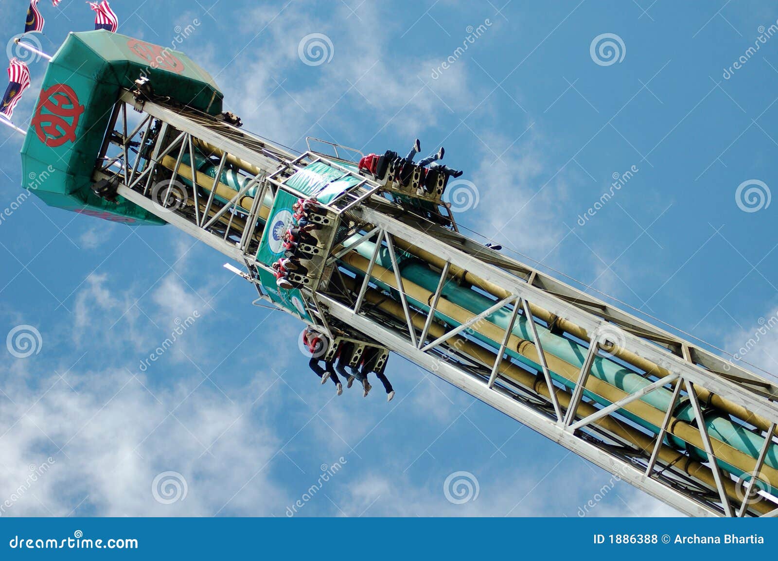 Thrill ride stock photo. Image of carnival, azure, festival - 1886388