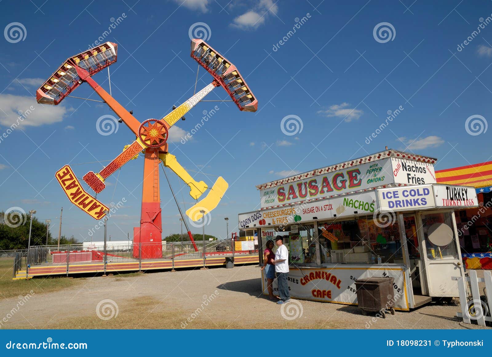 Thrill Ride in Amusement Park Editorial Photo - Image of colorful, park ...