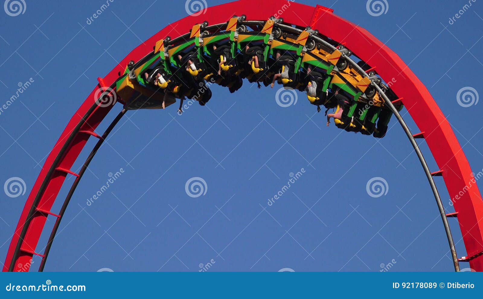 Thrill Ride Roller Coaster editorial stock image. Image of riding ...