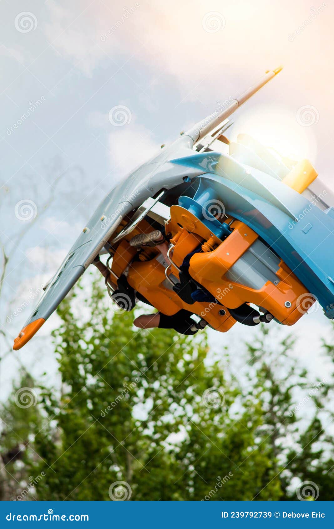 Thrill Ride Using Centrifugal Force Close Up Stock Image - Image of ...