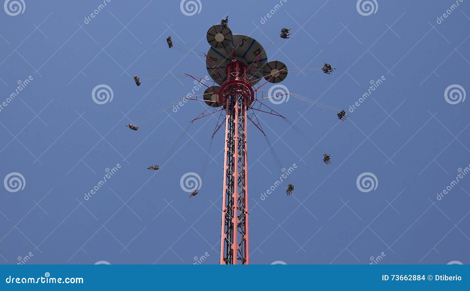 Thrill Rides at Amusement Park Stock Footage - Video of riding ...