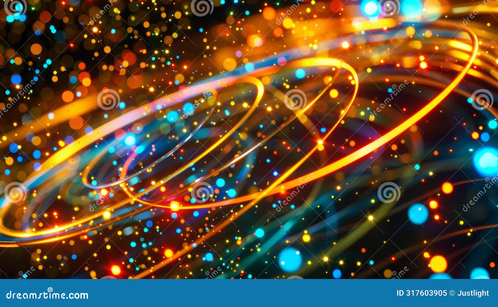 A Thrilling Display of Neon Lights Representing the Unification of Two ...