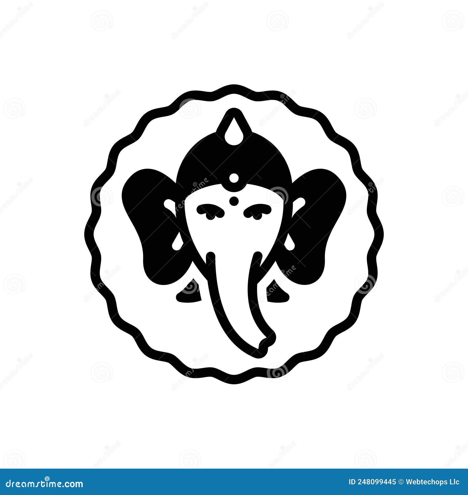 Black Solid Icon for Thrissur, Kerala and Sacred Stock Vector ...