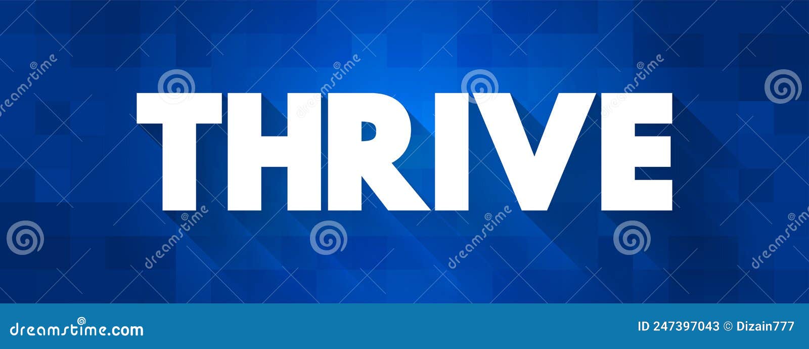 Thrive Text Quote, Concept Background Stock Illustration - Illustration ...