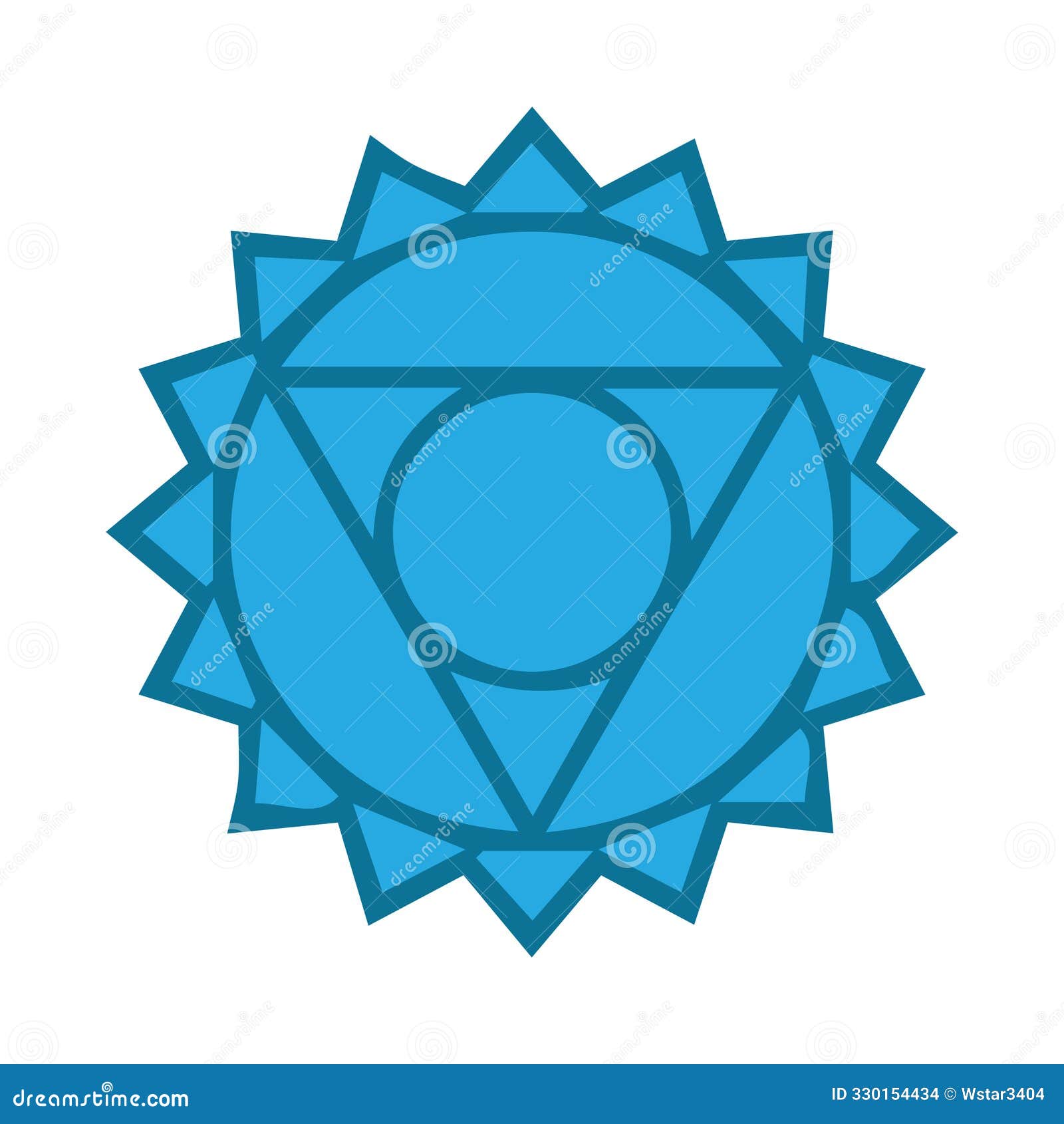 Chakra Icon Set With Om Calligraphy Vector Illustration | CartoonDealer ...