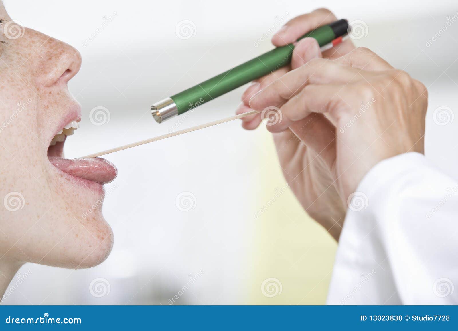 Throat Exam stock photo. Image of examination, illness - 13023830